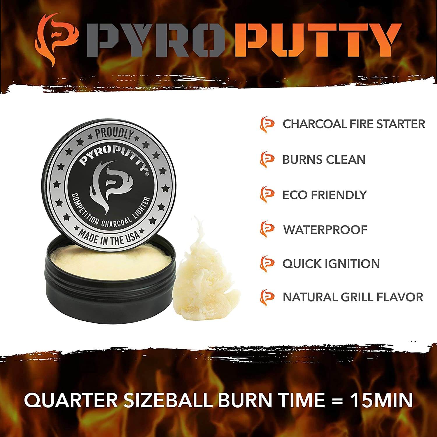 Competition Charcoal & BBQ Starter - Pyro Putty